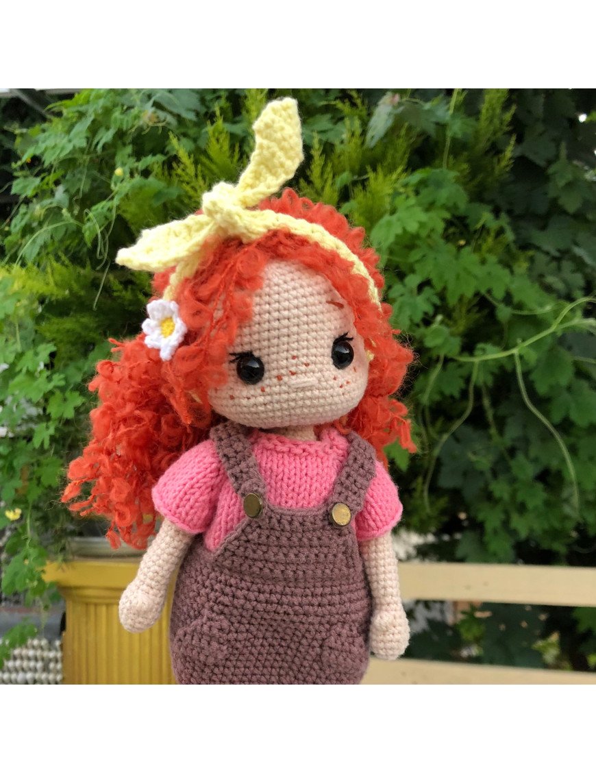 Doll crochet, Amigurumi doll with removable clothing, handmade doll